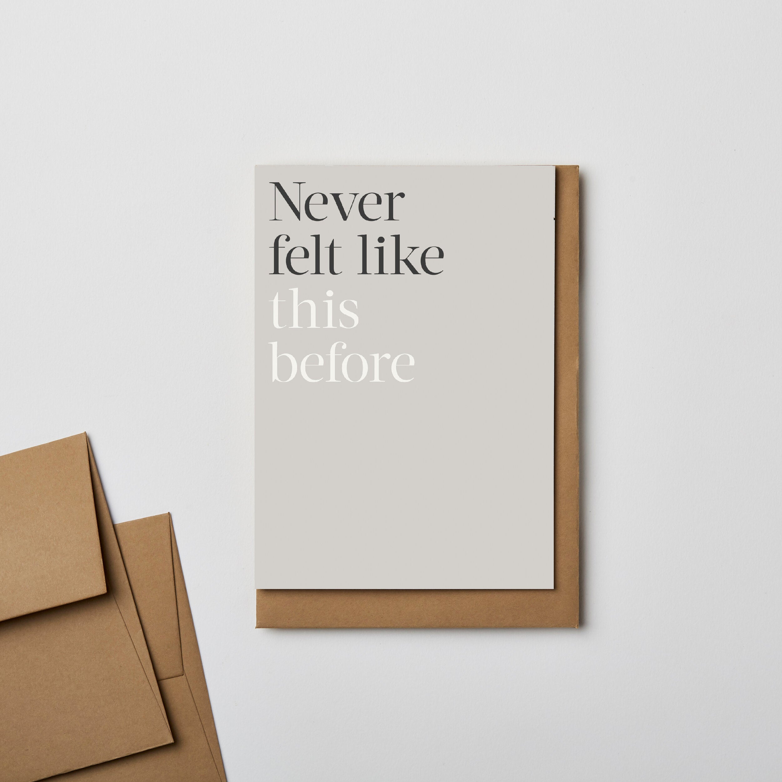 Картичка NEVER FELT LIKE THIS BEFORE – Drekka